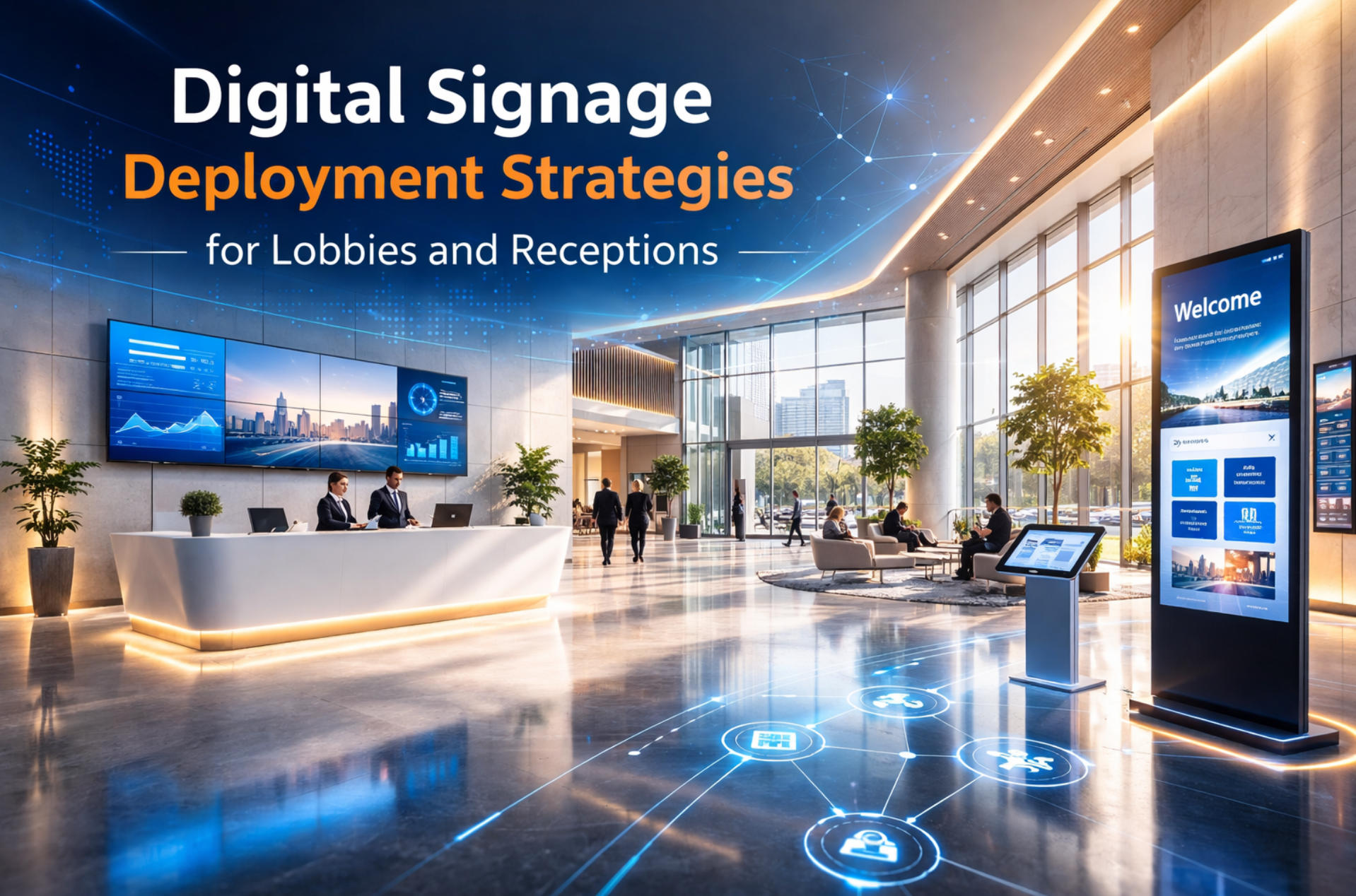 10 Digital Signage Deployment Strategies for Lobbies and Receptions